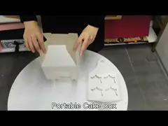 Wedding Transparent Cake Box Round Customizable Packaging Tall Clear Plastic