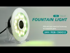 SMD3535 RGB DMX512 DC24V Led Fountain Light 50mm Nozzle