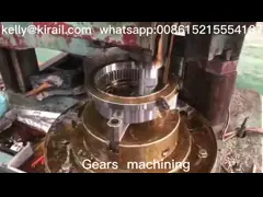 Forging Pressure Steel Rail Wheels 42CrMo 4140 60E Material OEM  gears machining