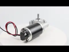 63mm brushed dc motor with worm gearbox with encoder