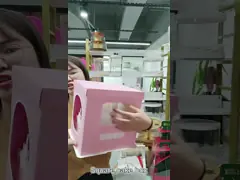 PET Transparent Cake Box Packaging Tall Clear Plastic Square Paper Boxes