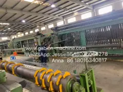 Gabion production line operating