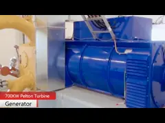 700KW Pelton Turbine Hydro Power Plant