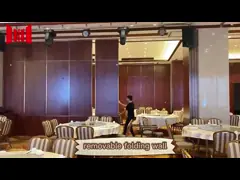 38-45db Soundproof Sliding Folding Wall Partition Wooden Dividing Wall