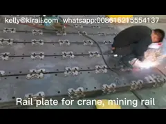 Port Crane Rail Foundation Continuous Steel Plates