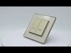 Διακόπτης βρετανικών έξυπνος KNX τοίχων, 6 συμμορίας επιτροπής ελαφρύς έλεγχος δωματίων διακοπτών συνδέοντας