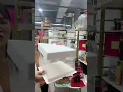 PET Plastic Disposable Food Packaging Transparent Cake Box Gold Stamping Paper Lid Boxes