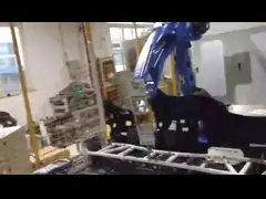 Robot automatic hot riveting machine