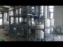 TFE and WFE genuine continuous vacuum distillation machine to produce API group I plus base oil