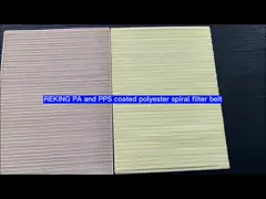 REKING PA and PPS coated polyester spiral filter belt