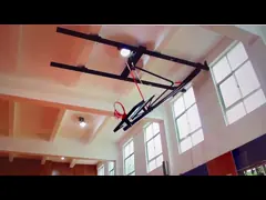 Estancia de baloncesto suspendida plegable Techo de vidrio templado montado