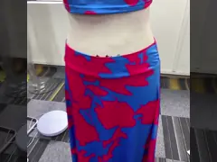 Casual Womens Summer Dresses Flower Printed 2pcs With S-2XL