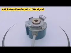 China Servo Motor Hollow Shaft Through Hole Encoder K48 Shaft 12mm Line Driver Output 2500 differential HTL TTL for sale