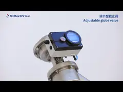 China 5" Globe Valve With Stainless Steel Actuator With Explosion-Proof Positioner For Mine for sale