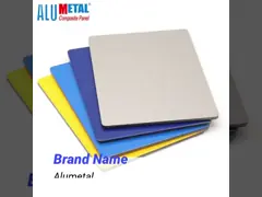 China 4mm LDPE Core PE Aluminum Composite Panel ACP Sheet Fireproof Door Decoration 1500mm for sale