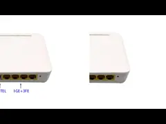 Módem blanco del router del módem del Ontario Ftth de 1GE 3FE 1POTS 2.4G Wifi XPON
