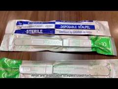 Hospital Surgical Disposable Scalpel Carbon Steel For Soft Tissues