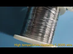 High temperature Hastelloy C-2000 N06200 2.4675 wire in 0.4mm