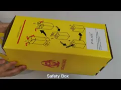 Hard Board Safety Box Incineration Container For Hospital
