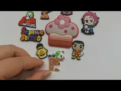 Custom Cartoon Character Fashion Design Relief Logo PVC Silicone Rubber Badge