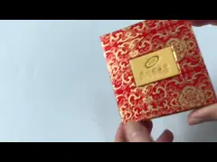 paper box with gold foil trim logo and foam velvet insert gift box for jewelr