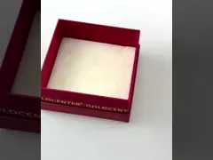 paper box with gold foil trim logo and foam velvet insert gift box for jewelr