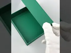 Empty Lining Cardboard Gift Packaging Boxes Green Custom Magnetic Box Packaging