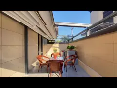 Garden Retractable Roof Pergola Sun Protection