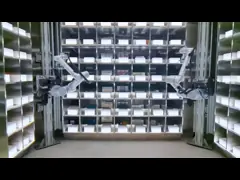 Beauty shopping store with smart three-dimensional warehouse