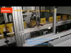 Rectangular Oil Can Making Machine , Oil Tin Manufacturing Machine 40CPM 3P