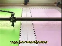 3D Stereo Double Color TPE Yoga Mat 6mm Purple Finely Carved Waterproof Pattern