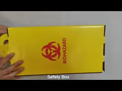 Medical Hard Board Safety Box For Used Syringes And Needles