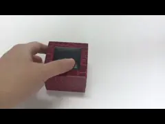 Jewelry Gift Box Crocodile Texture Paper PU Leather Lip Wrist Box Jewelry Packaging