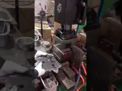 The complex metal framework's welding of custom stationary spot welding machine