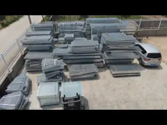 Cold galvanized steel grating for shelves