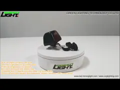 Lâmpada de tela digital à prova d'água Miner sem fio 4000 lux Botão de silicone com corda de segurança ABS PC