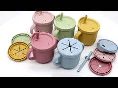 BPA Free Silicone Baby Cups Snack Containers