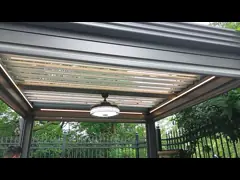 Outdoor Modern Louvered Roof Aluminum Pergola