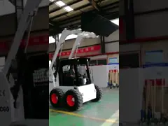 China Official 60HP Jc60 Skid Steer Loader with Rated Load 850kg Capacity 0.4cbm for Sale