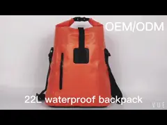 Customized Logo Waterproof Mountaineering Backpack 500D PVC Dry Bag OEM