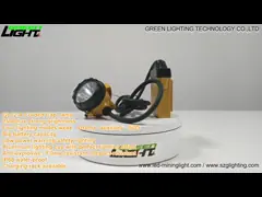 25000lux 방수 지하 탄광을 위한 재충전용 채광 모자 램프 348lum