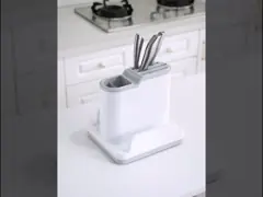 Plastic Multifunctional Kitchen Tableware Knife and Spoon Storage Rack