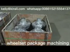 OEM Railroad Train Wheels , 450mm Forged Steel Wheel ISO9001 2008