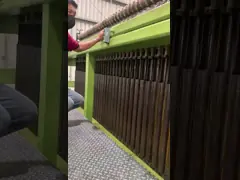 Infrared ray safety on gabion machine