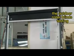 outdoor roller blinds test