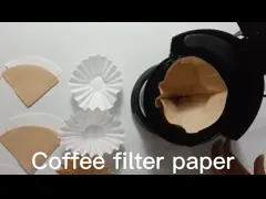 China Wood Pulp V Shaped Paper Filters For Single Cup Coffee Makers for sale