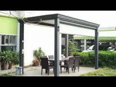 Waterproof Electric Outdoor Roller Blind With Zipper Track