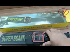 ISO High Sensitivty Handheld Metal Detector 9V Fold Battery With Sound