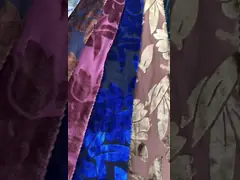 드레스 난연제를 위한 평범한 염색된 소모 스판덱스 벨벳 구성