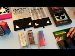 Customized Cosmetics Paper Packaging Boxes And Sticker Labels/Eyeshadow Boxes/Lipstick Boxes